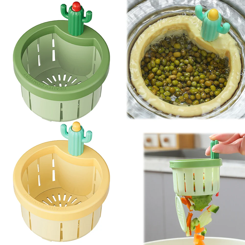 Cactus-Sink-Drain-Strainer-Sink-Strainer-Basket-Multi-Functional-Press ...