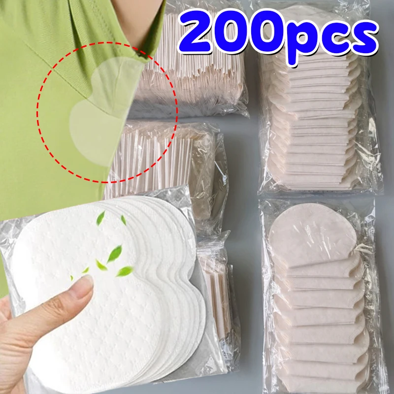10-200Pcs-Disposable-Underarm-Armpit-Sweat-Pads-Sweat-absorbing-Patch ...