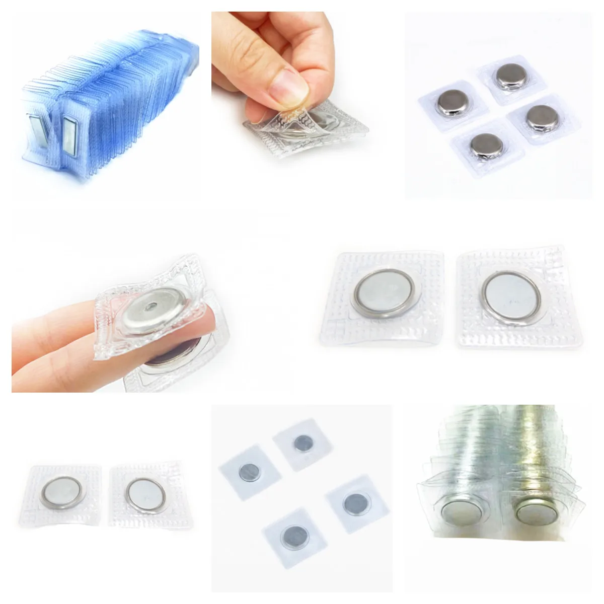 10*20mm Rectangle Invisible Hidden Metal Magnetic Buttons Snap Magnet ...