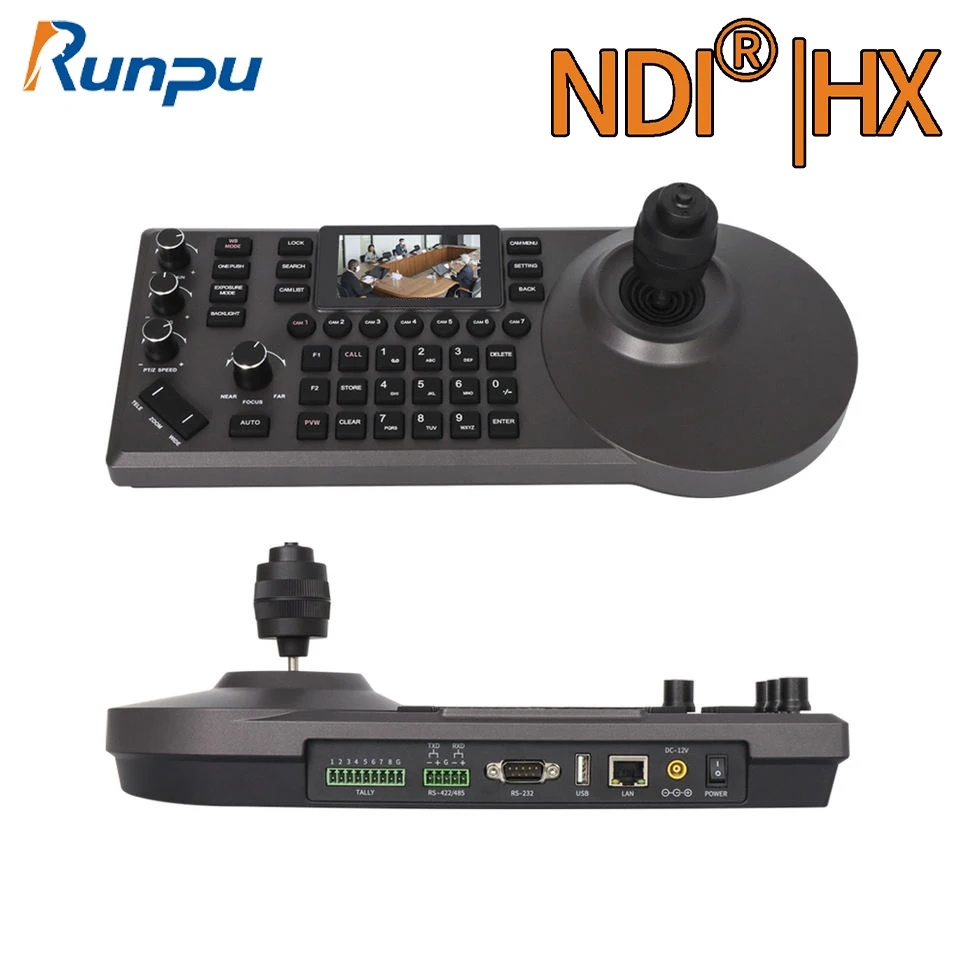 4D Keyboard Joystick NDI PTZ Controller video conference system video ...