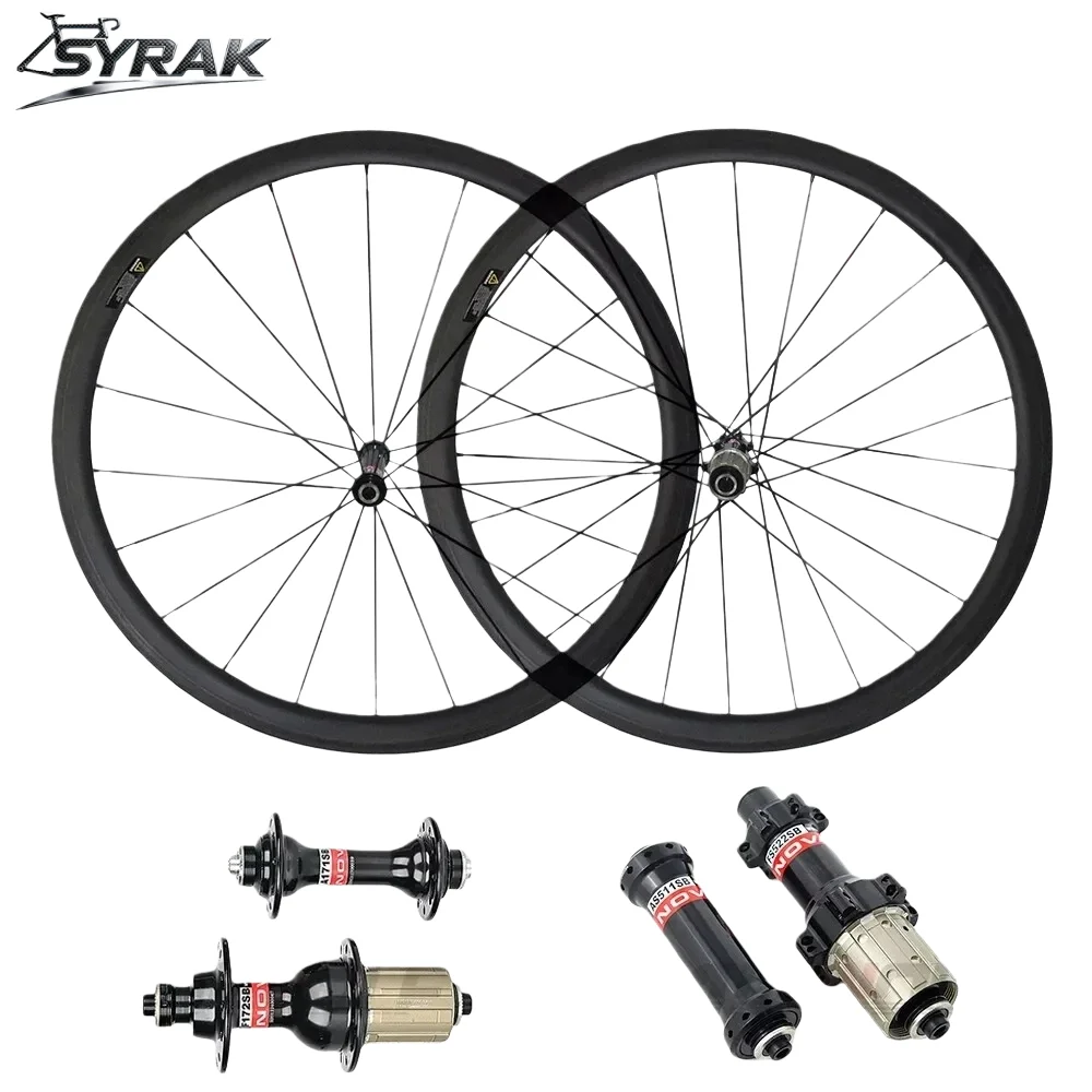 SYRAK Road Bike Carbon Wheelsets Rim Brake Novatec 271/372 Bicycle ...