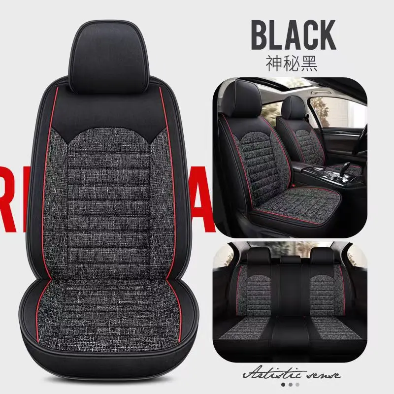 Linen-Universal-Car-Seat-Cover-Linen-Car-Seat-Cushion-Seat-Cover-Car ...