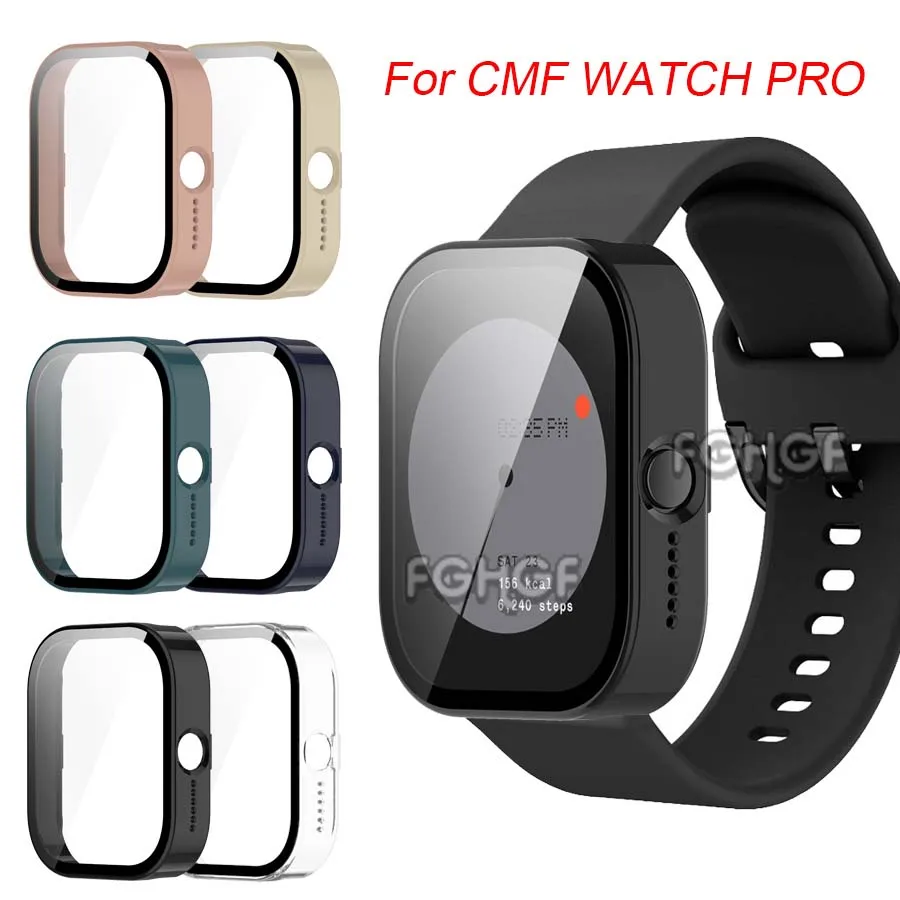 Tempered-Glas-Case-For-CMF-Watch-Pro-SamrtWatch-Full-Cover-Bumper ...