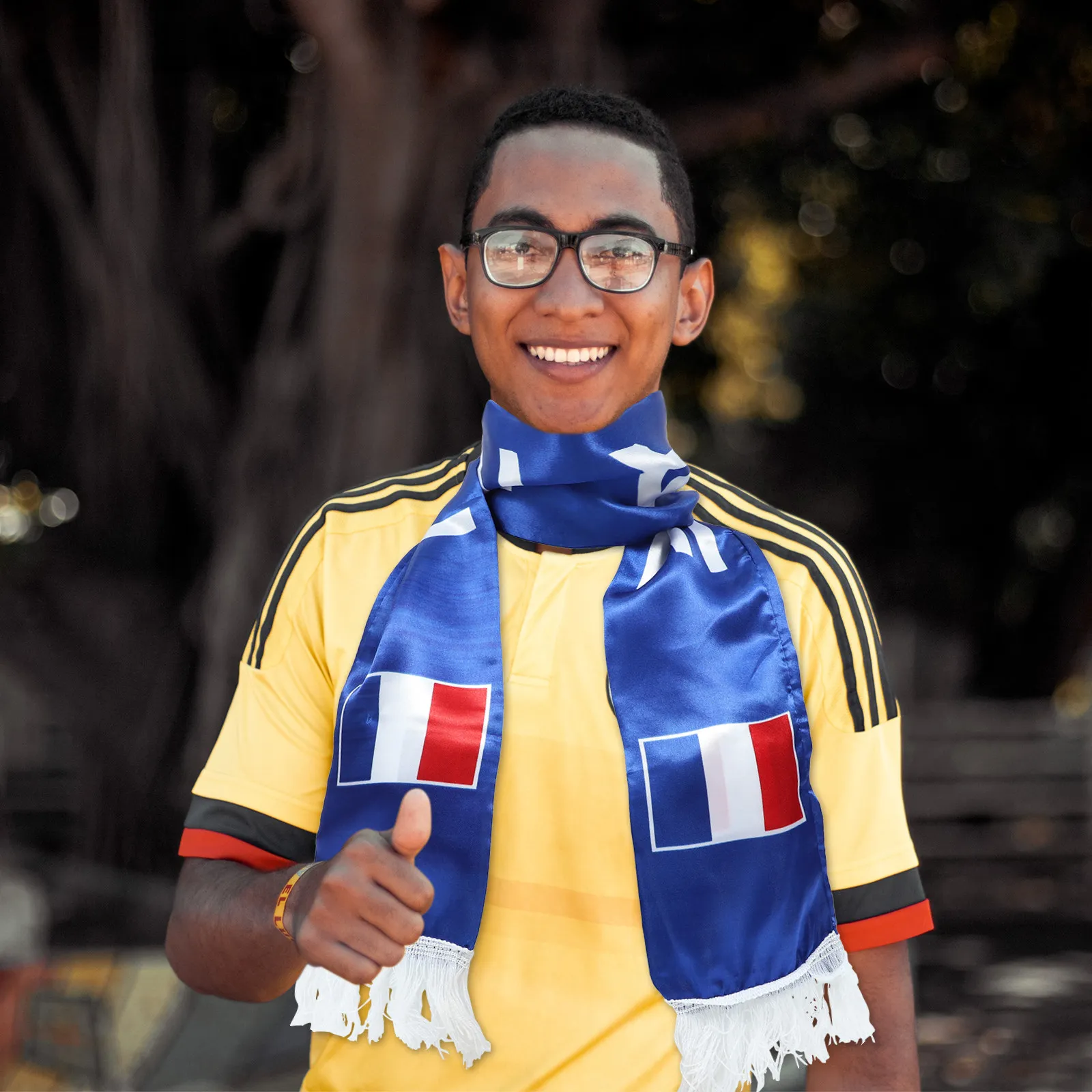 2Pcs High Scarf Soft Satin Soccer Knit Scarf for Sports Fans Game Night ...