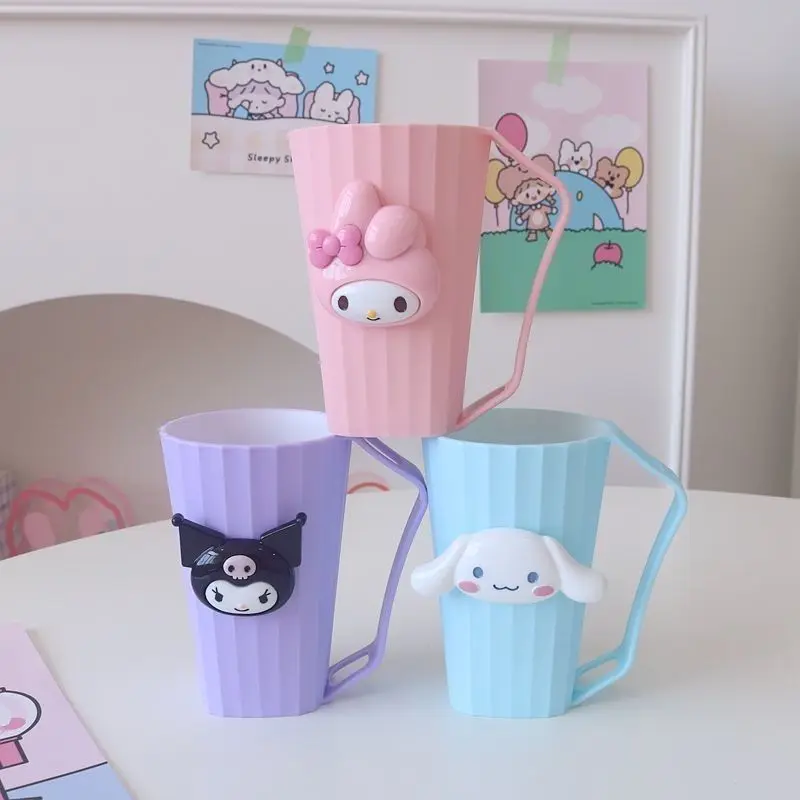 Kawaii-Sanrio-Anime-Tooth-Glass-Cute-Hello-Kitty-My-Melody-Kuromi ...