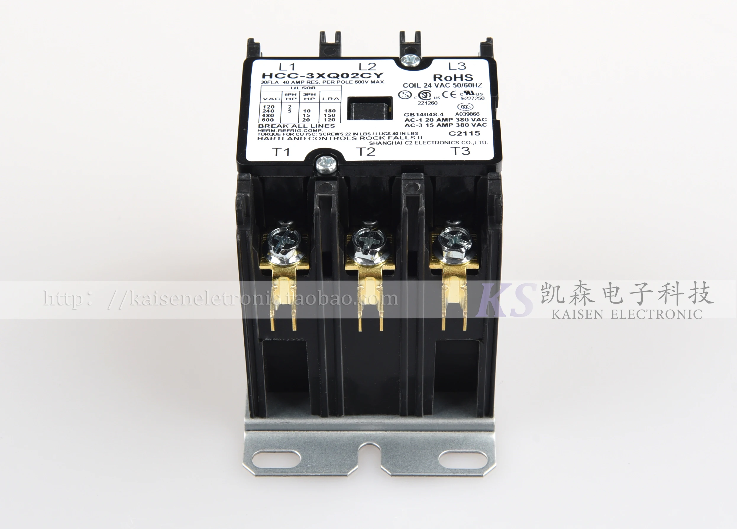 HOMER-XMC0-253-EBBC-UL-Three-phase-Three-pole-AC-Contactor-Fryer-Air ...