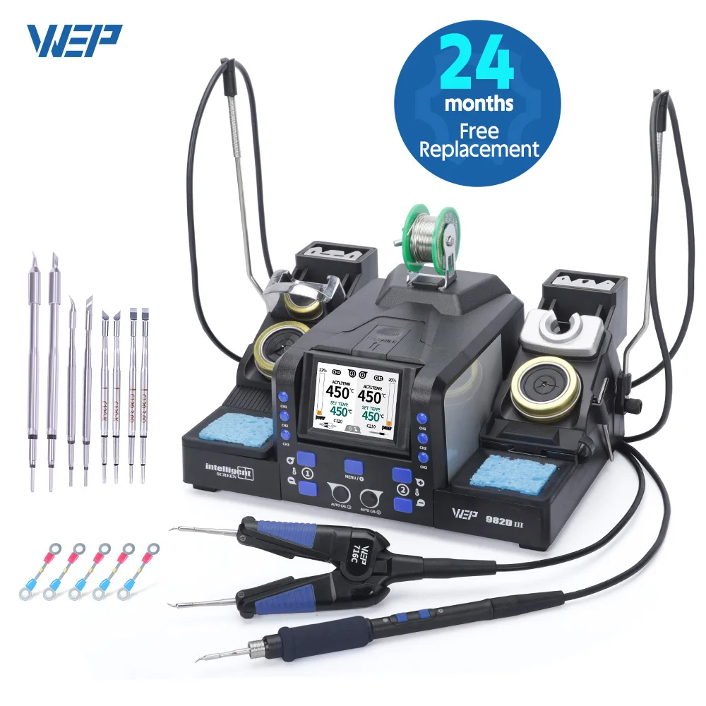 WEP-982D-III-Precision-Soldering-Iron-Station-With-Tweezers-For ...