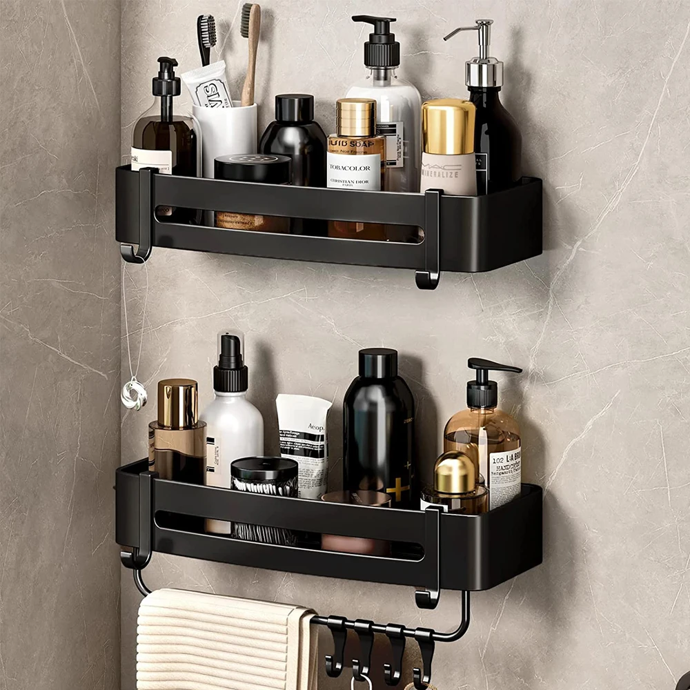 Bathroom-Corner-Shelves-No-Drilling-Shower-Shampoo-Storage-Racks-Wall ...