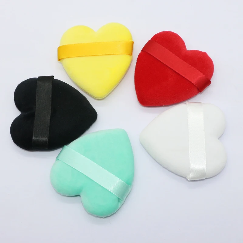 OGEYERO-Heart-shaped-Velvet-Facial-Face-Makeup-Puff-Cosmetic-Makeup ...