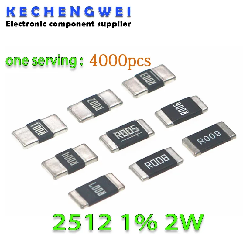 4000pcs/lot Alloy resistance 50PCS 2512 2W R001 R002 R003 R004 R005 ...