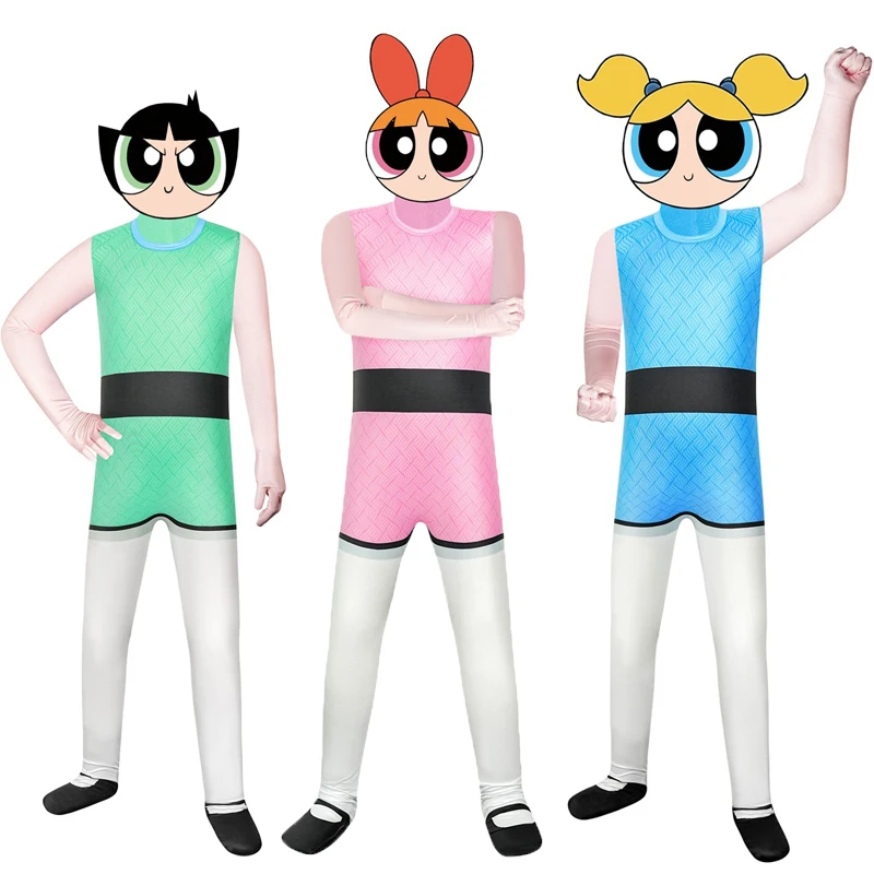 Kids-Halloween-Costumes-for-Boys-Games-Powerpuff-Girls-Cosplay-Bodysuit ...
