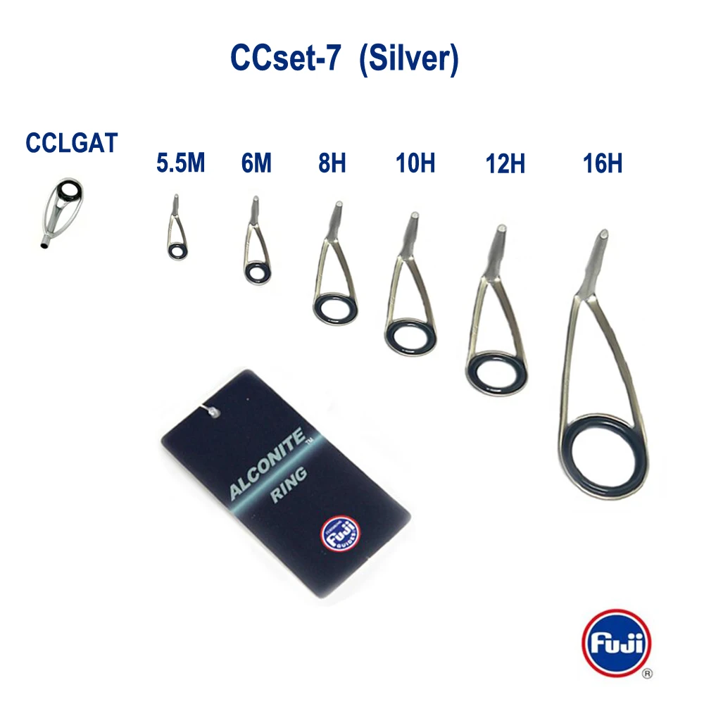 Original-Fuji-Guide-set-KL-L-M-H-Alconite-Ring-Stainless-Steel-Frame ...