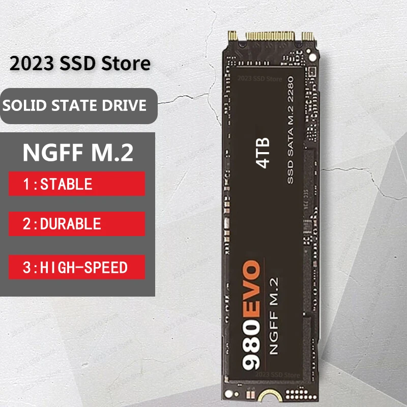 Disco duro interno M.2 SSD NGFF 4TB NGFF SSD 980EVO PRO Hdd, untuk, ordenador portátil ...