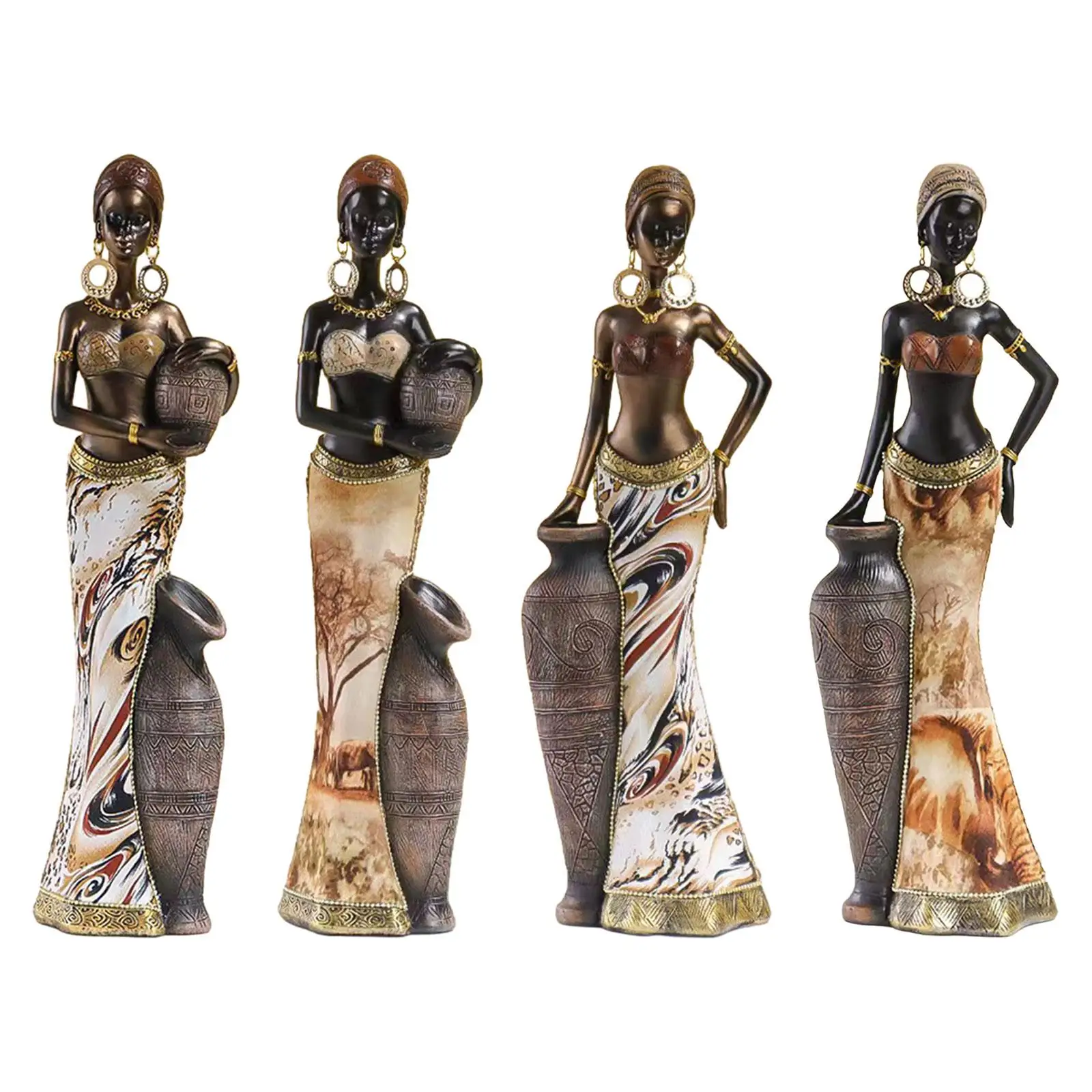 Africian-Women-Figurine-Collectible-Art-Piece-Lightweight-Multipurpose ...