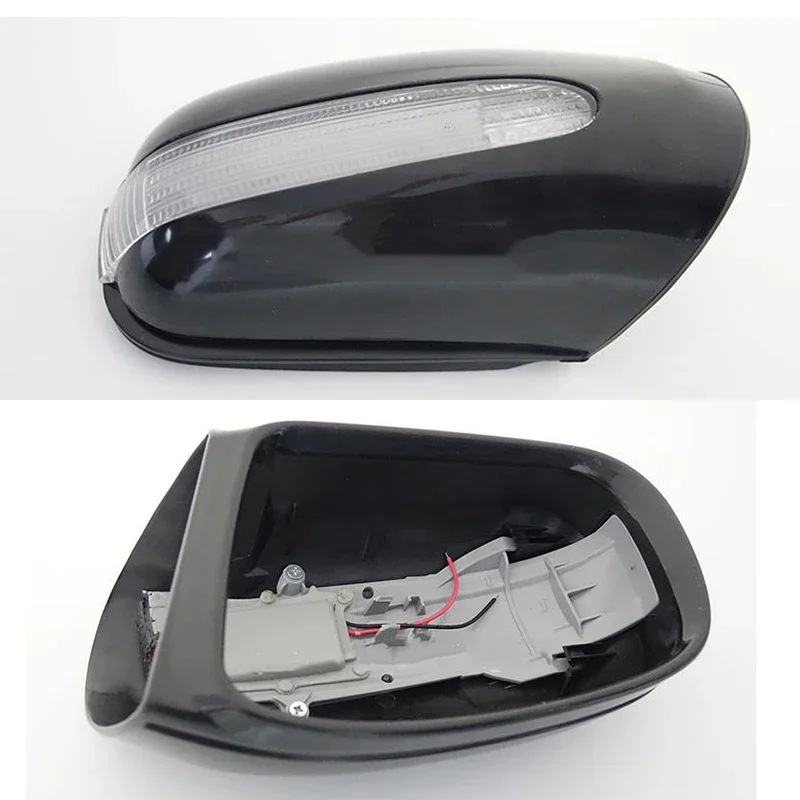 A-Pair-Auto-Front-Mirror-Housing-Cover-with-Turn-Signal-Light-For ...