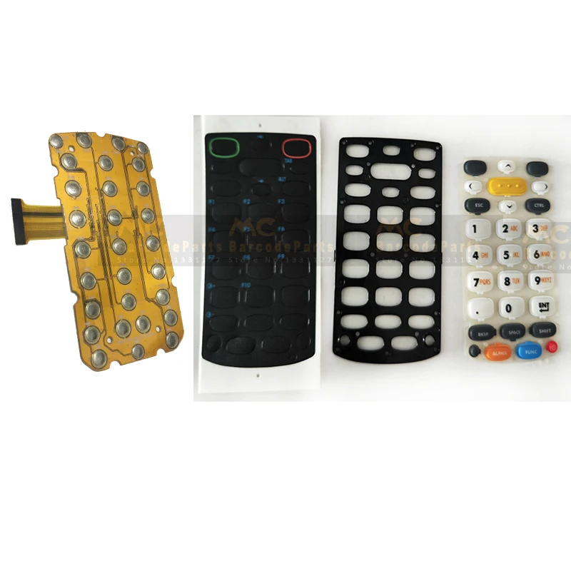 28 Keys Keyboard Kits Rubber Keypad Plastic Bezel Keypad Overlay ...