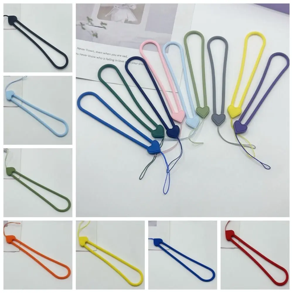 Silicone Wrist Hand Strap Phone Lanyard Short Rope Mobile Phone Strap ...
