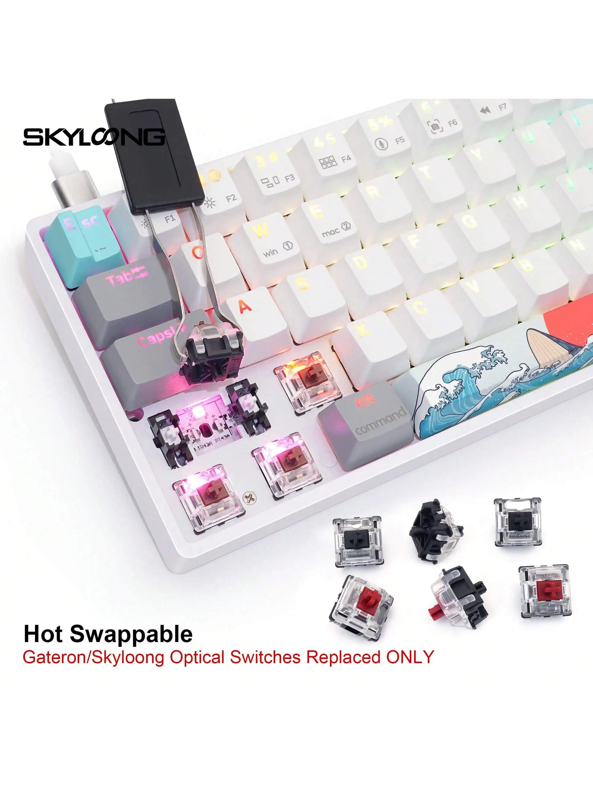 SKYLOONG SK61 V2 Hot-Swap 60% RGB Mechanical Keyboard
