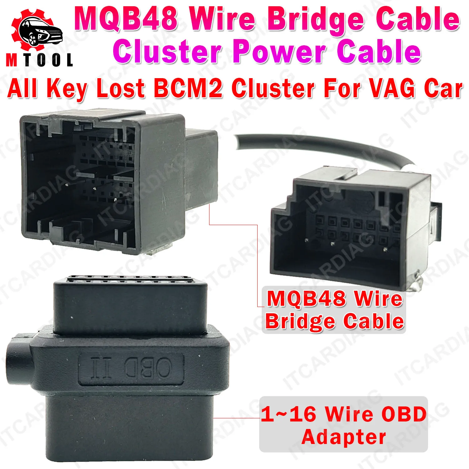 MQB48-Wire-Bridge-Cable-Cluster-Power-Cable-Keyless-Remote-Programming ...