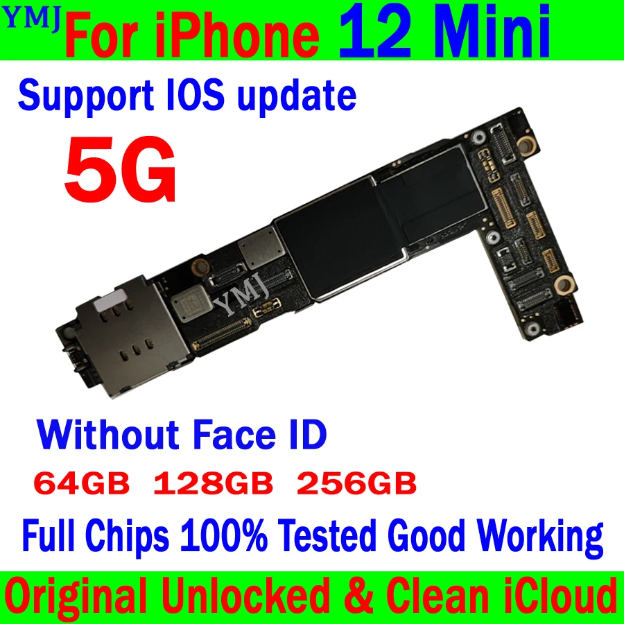 For-iphone-12-Mini-64g-128g-256g-Motherboard-Original-Unlock-Mainboard-Clean-Icloud-For-iphone ...
