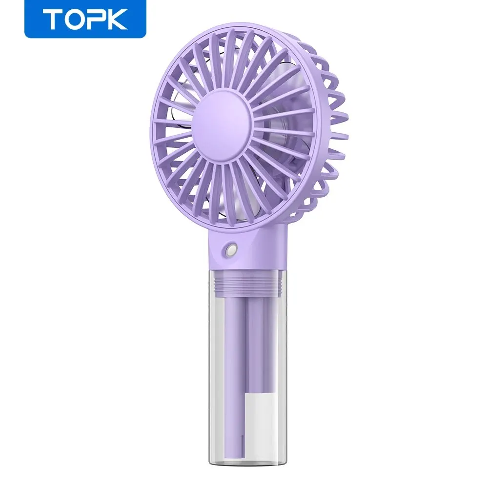 TOPK-Mini-Portable-Fan-with-Water-Mist-2000mAh-Capacity-Humidifying ...