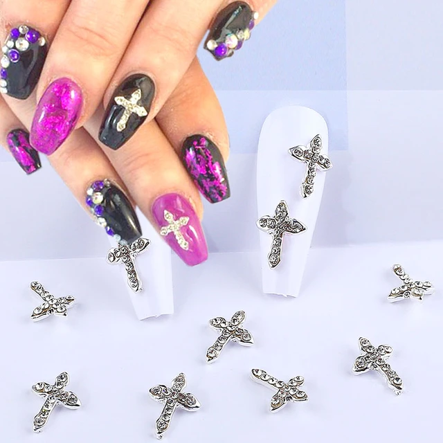Nail Designs With Rhinestones And Crosses
