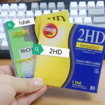 Original Brand New 2HD Formatted Floppy Disk Disc 3.5 Inch 1.44MB 1 Piece