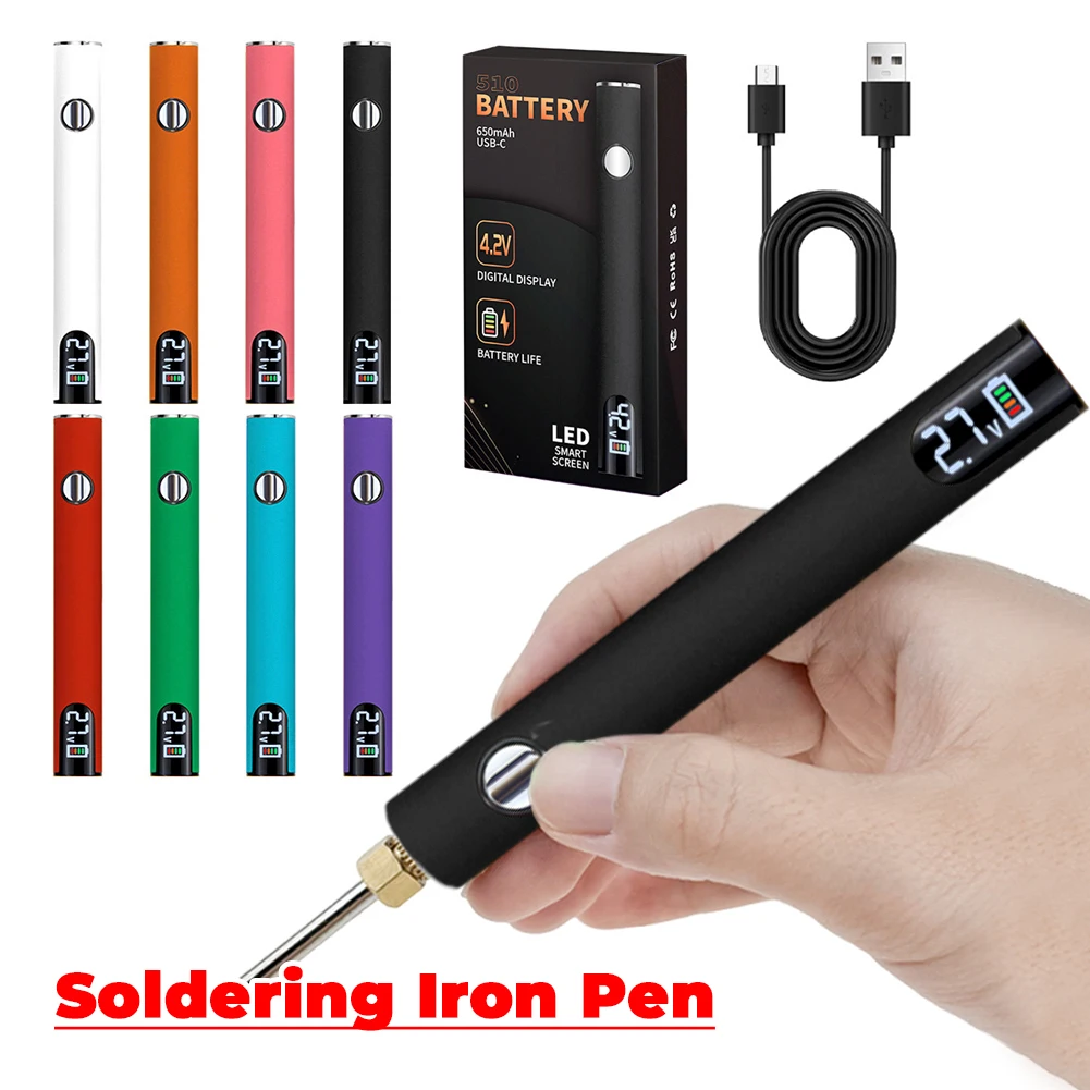 510 Thread Pen Solder Iron Mini Soldering Iron Kit 3 Gear Smart Power ...