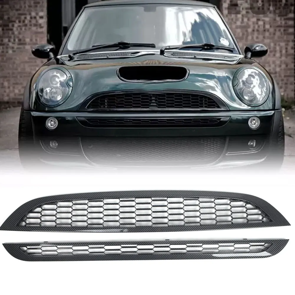 2PCS-Car-Front-Grill-Bumper-Honeycomb-Mesh-Compatible-With-MINI-One ...