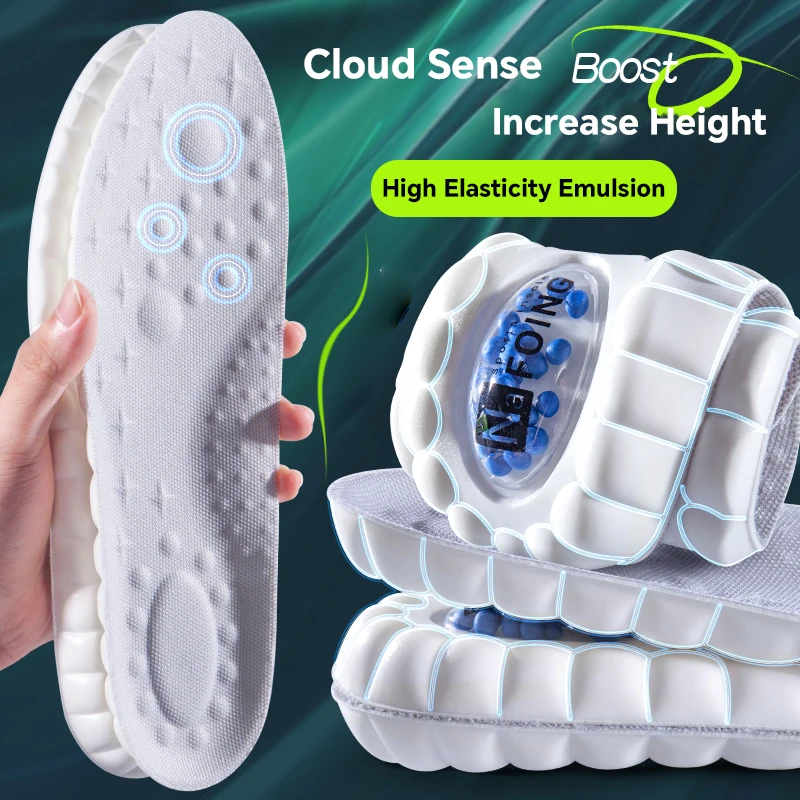 1Pair-4D-Cloud-Sport-Insoles-for-Shoes-PU-Air-Cushion-Sole-Soft-Shock ...