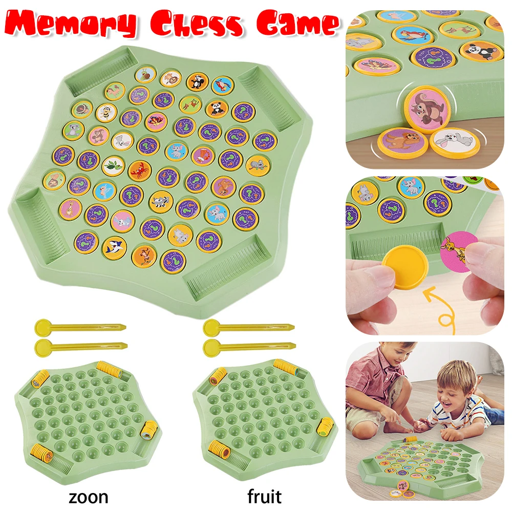 Flip Chess Classic Strategy Board Game Learning Memory Matching Chess ...