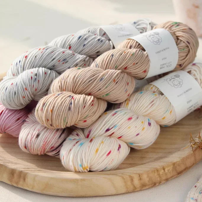 1Pc 100g hand Knitting Wool Yarn Crochet Soft Hand Dyed Hat DK Woven ...