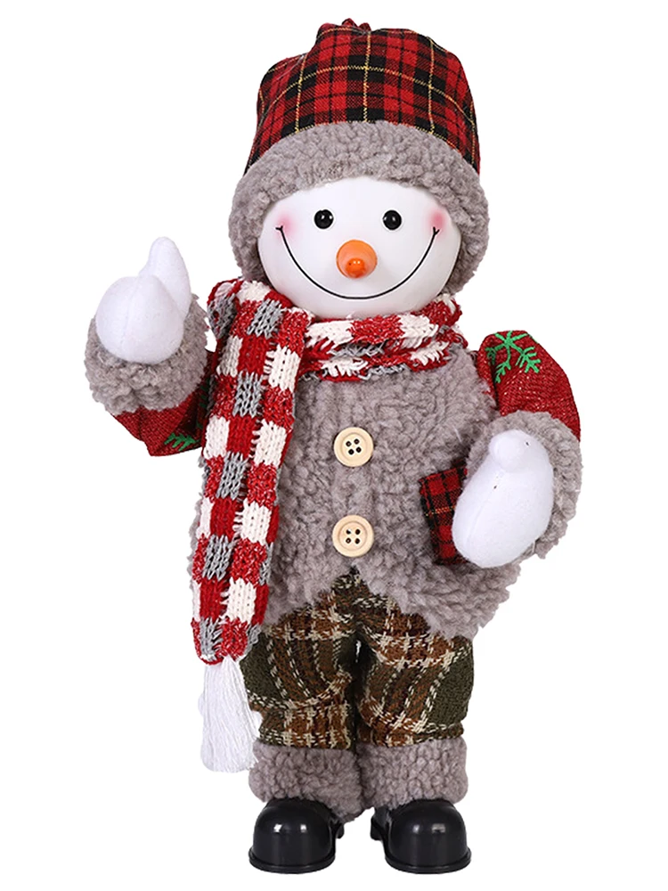 Electric Santa Claus Toy Frosty The Snowman Plush Singing Doll ...