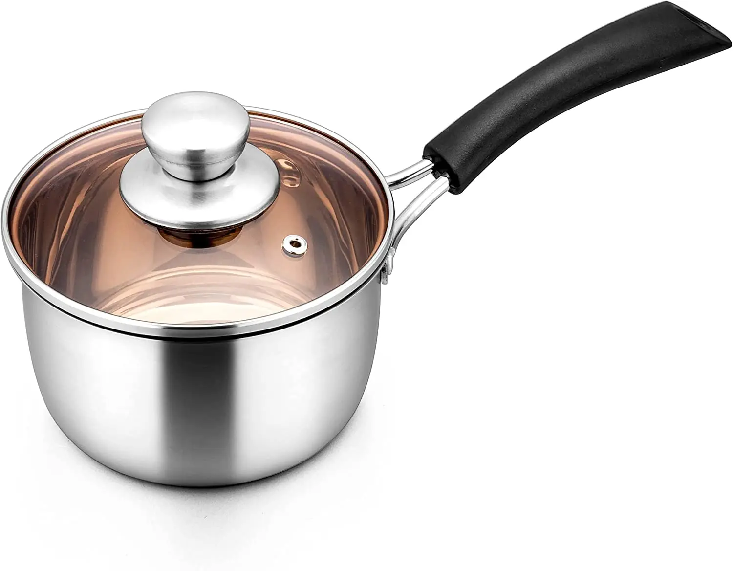 Stainless-Steel-Saucepan-with-Lid-Small-Sauce-Pot-Soup-Milk-Pan-Home ...