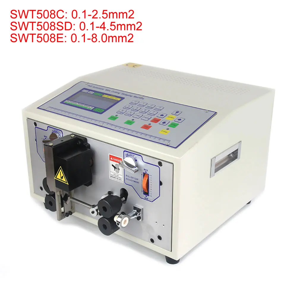 Machine De Dénudage De Fil Réglable Automatique 0.1 – 8, 0 Mm2, Swt508c ...