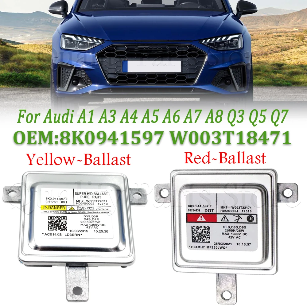 1PC Car Xenon Headlight Ballast Module HID D3S D3R For Audi A1 A3 A4 A5 ...