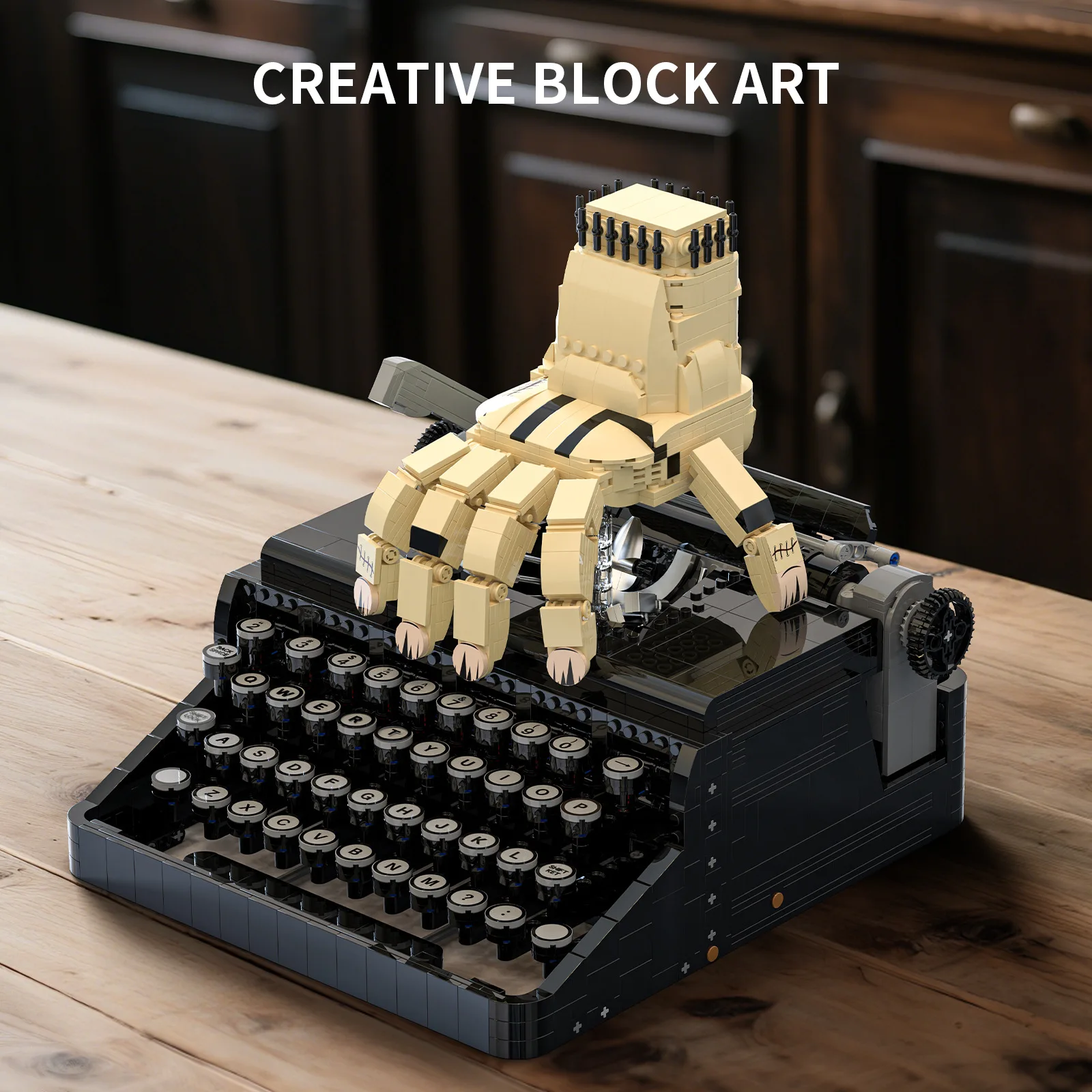 2330pcs Creative Nostalgia Wednesday Typewriter Building Blocks Sets ...