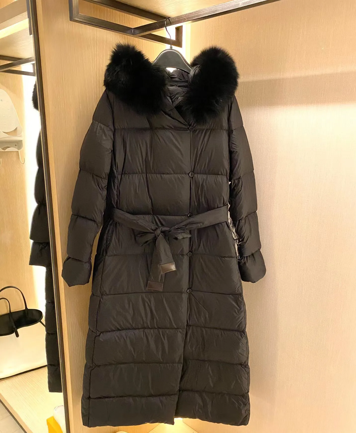 Women Winter Down Jacket Luxury Fur Parka Long Coat Female Thicken Warm ...