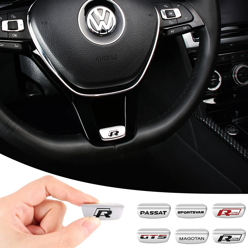 3D-Metal-Car-Steering-Wheel-Emblem-Stickers-Decorative-Cover-For ...
