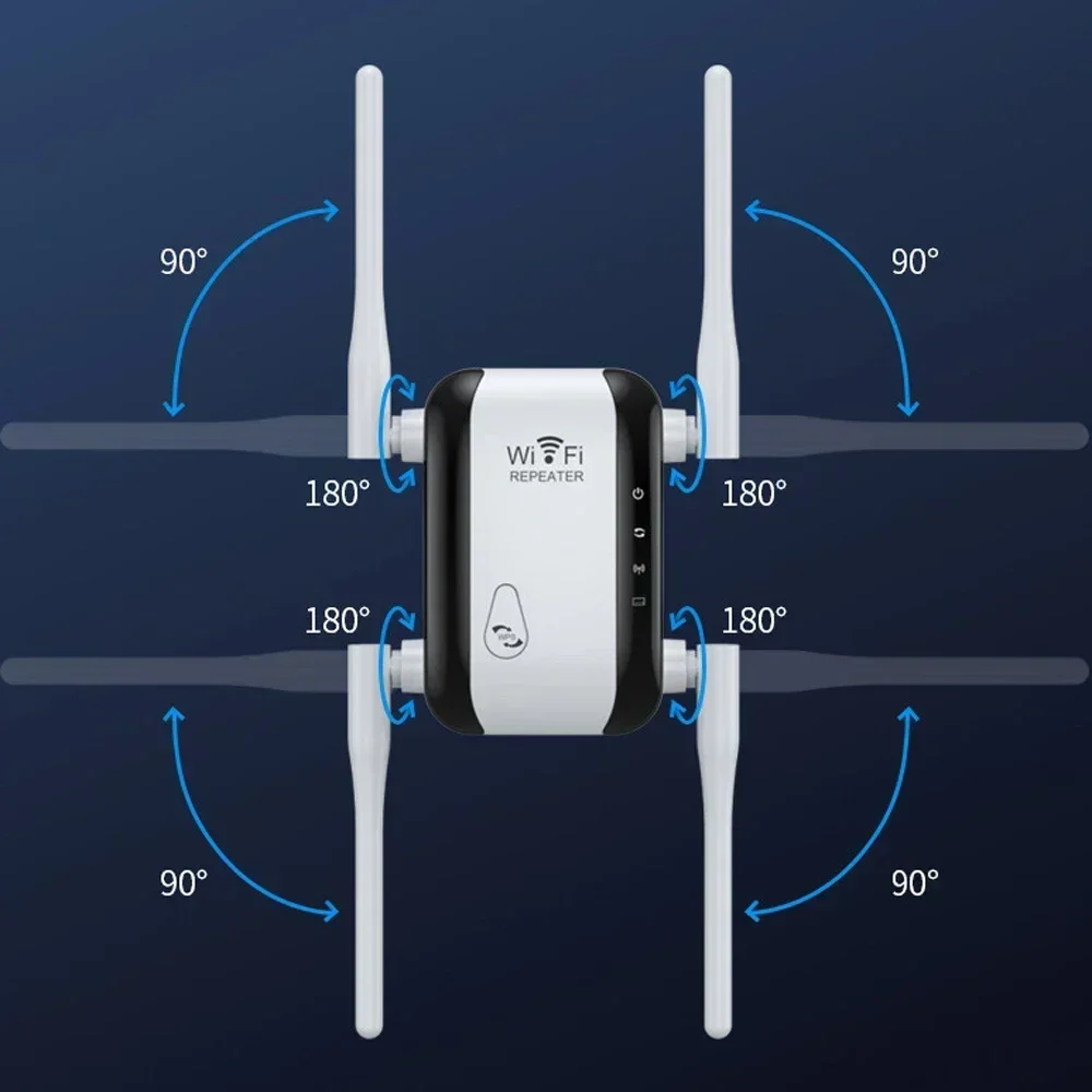 300Mbps Wireless Wifi Repeater Router WiFi Signal Amplifier Wi Fi ...