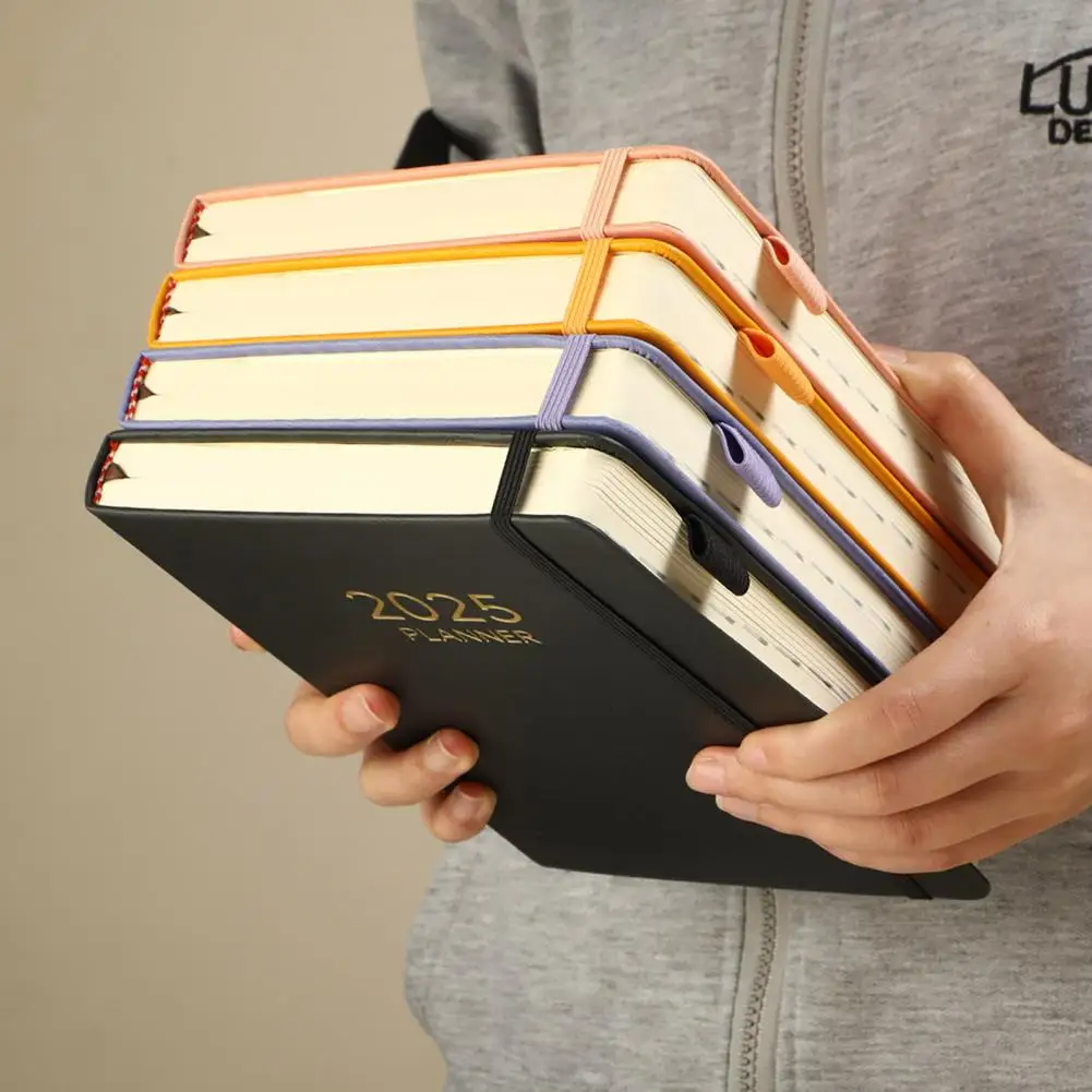 Ink-resistant-Planner-2025-Weekly-Monthly-Planner-Notebook-with-Faux ...