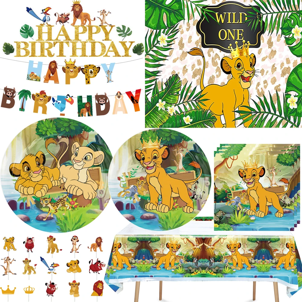 The-Lion-King-Simba-Birthday-Party-Supplies-and-Decorations-Disposable ...