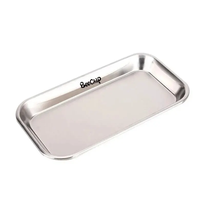 1PC Stainless Steel Cosmetic Storage Tray Tattoo Equipment Tray Doctor ...