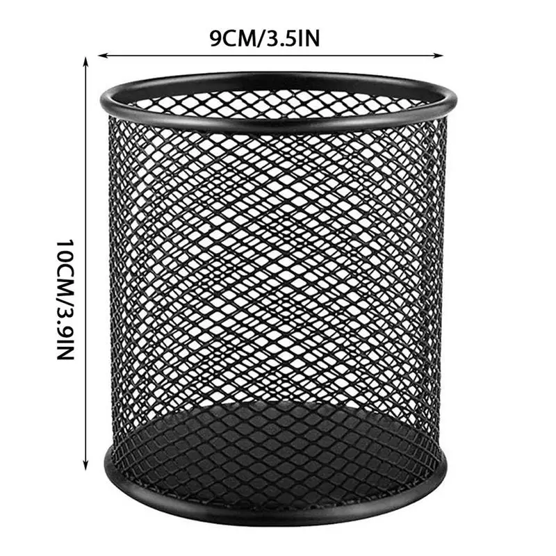 Organisateur tiroir,Porte-crayon rond, Pot à stylos en fer antidérapant ...