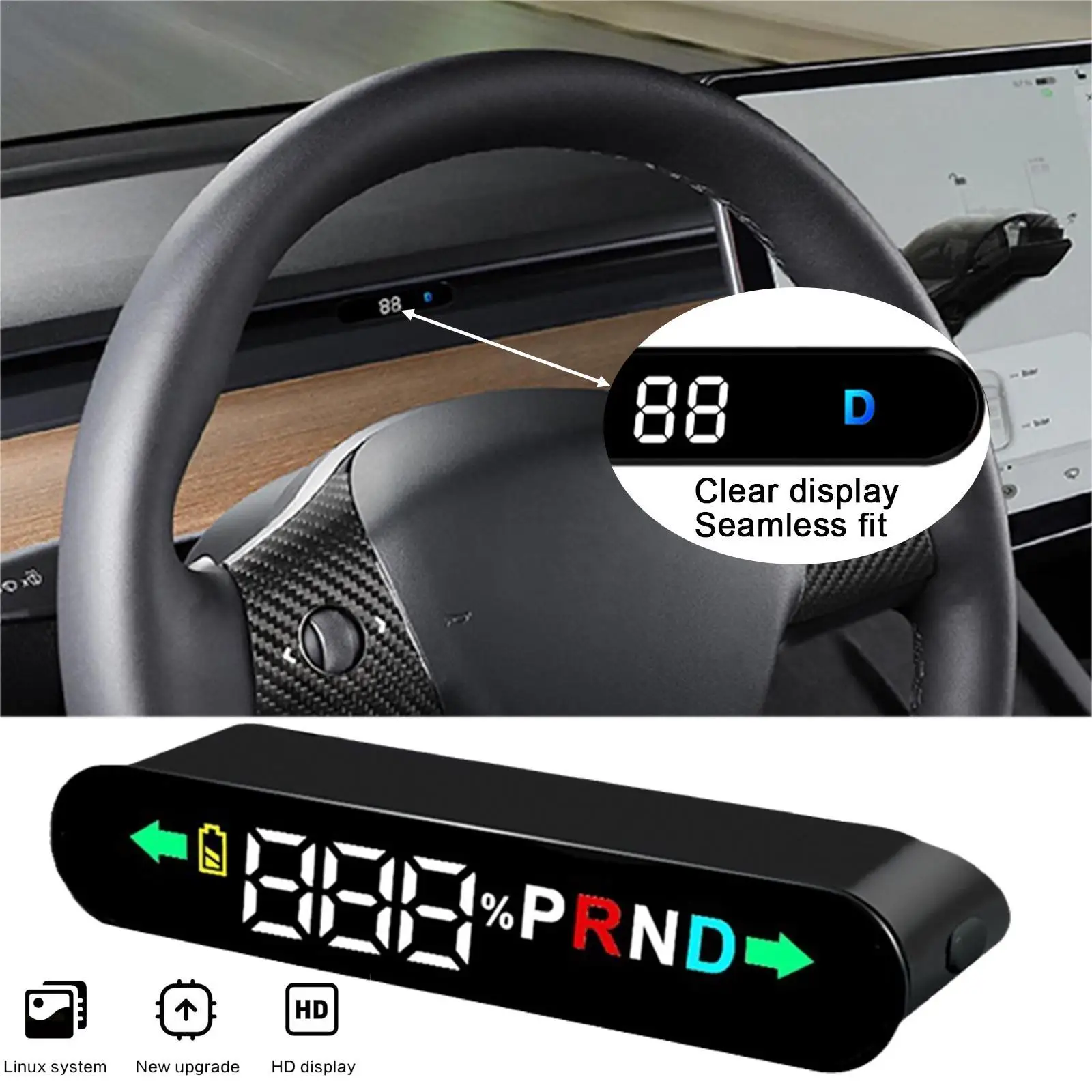 2019~2022 HUD Head-up Display for Tesla Car Model 3 Model Y Digital ...