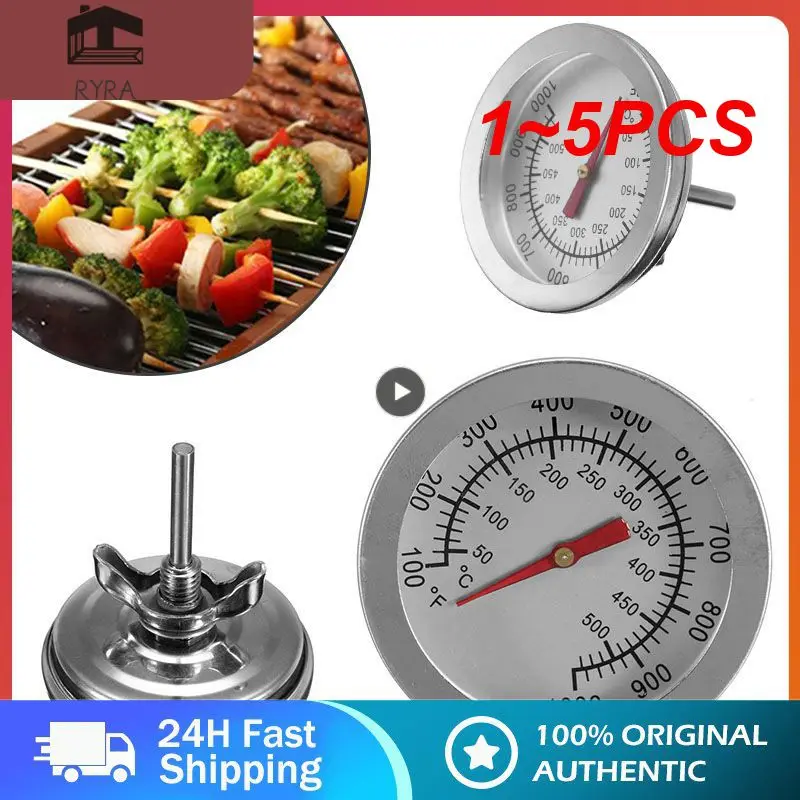 1-5PCS-Stainless-Steel-BBQ-Smoker-Grill-Temperature-Gauge-Barbecue-Thermometer-Cooking-Food ...