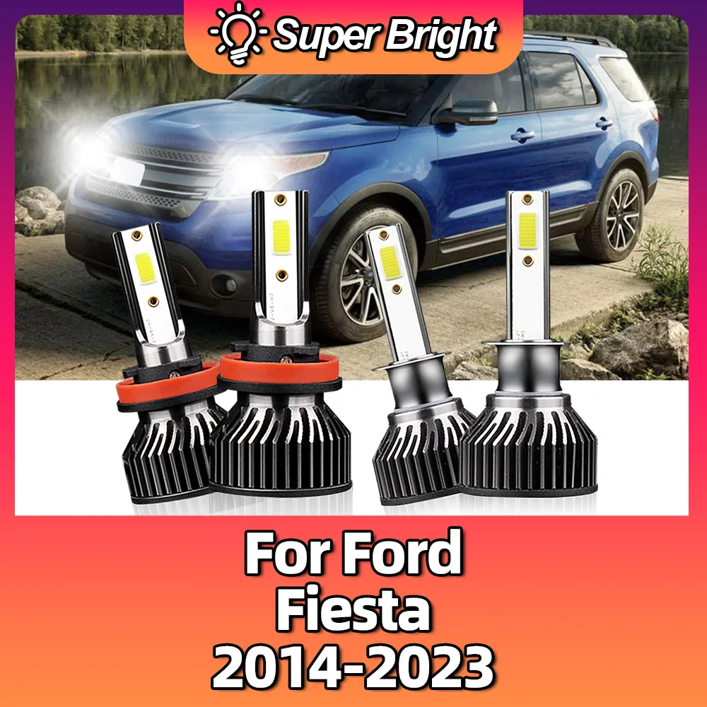 Car-Headlight-10000LM-100W-6000K-Headlamps-Lights-Auto-Bulbs-For-Ford ...