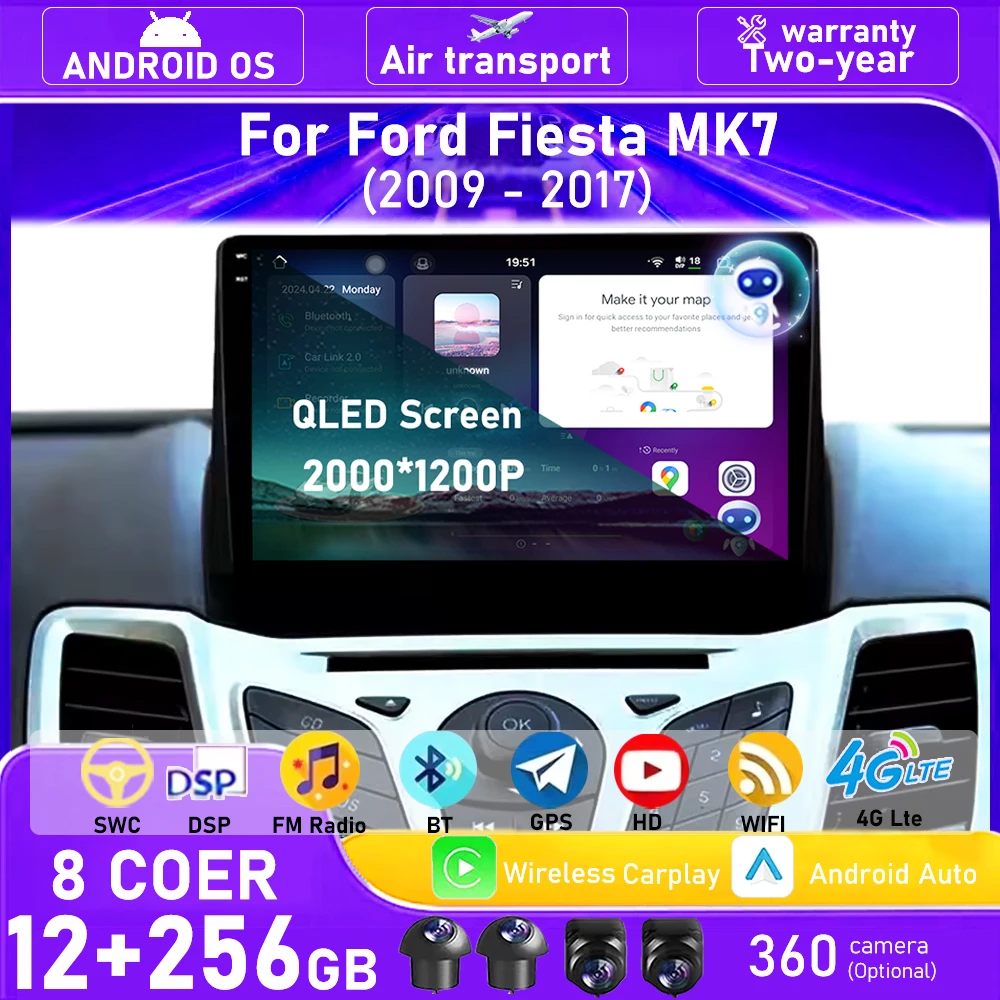 QLED Screen Car Radio Multimedia Video Player GPS Navigation Tools For ...