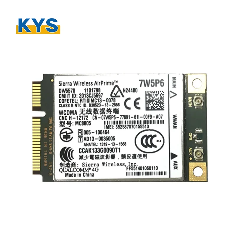 DW5570-7W5P6-Sierra-MC8805-HSPA-WWAN-Broadband-Mobile-WWAN-Network-Card ...