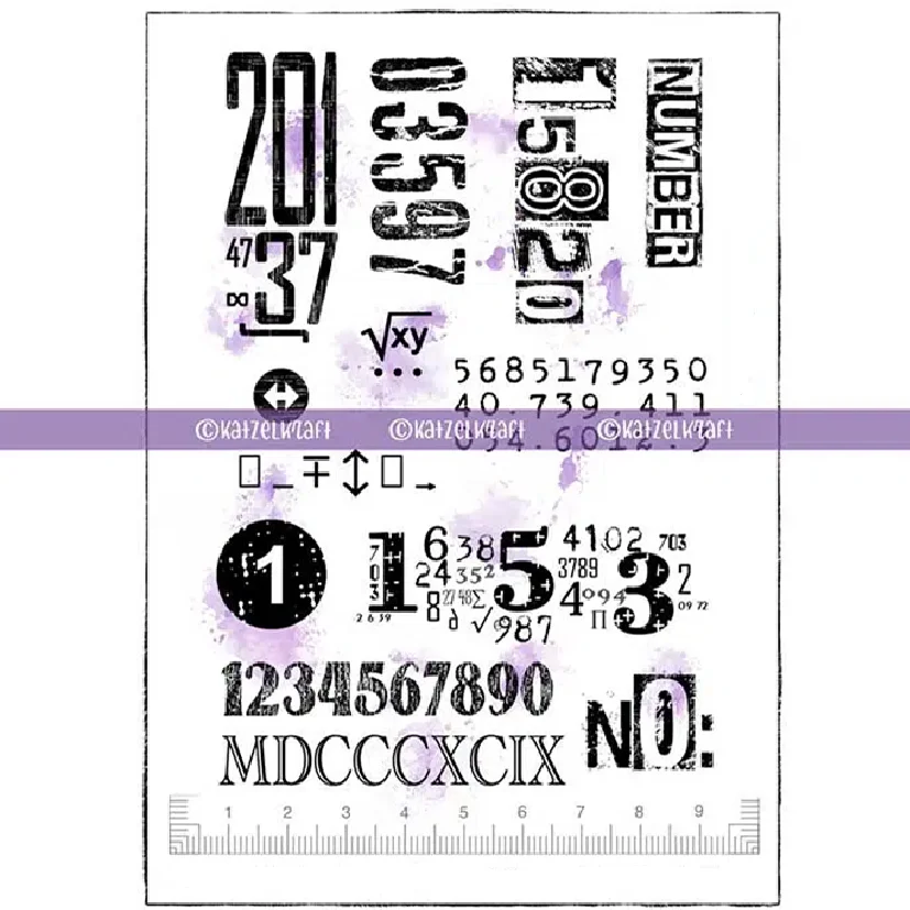 2022 New Numbers Clear Seal Stamp DIY Scrapbooking Embossing Photo ...